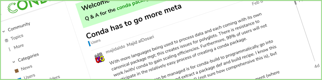 Conda News, Issue #1! | conda.org
